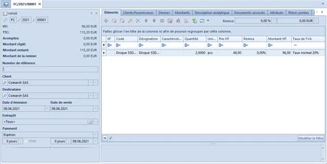Factures Base De Connaissances Du Logiciel Comarch Erp Standard