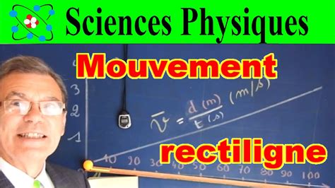 Sciences Physique Sur Le Mouvement Rectiligne YouTube