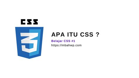 Tutorial Belajar CSS Apa Itu CSS