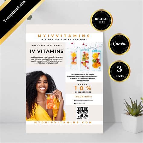 IV Hydration Template IV Therapy Flyer Iv Drip Brand Awareness Flyer