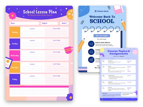 Free Class Schedule Maker With Editable Templates Piktochart Piktochart