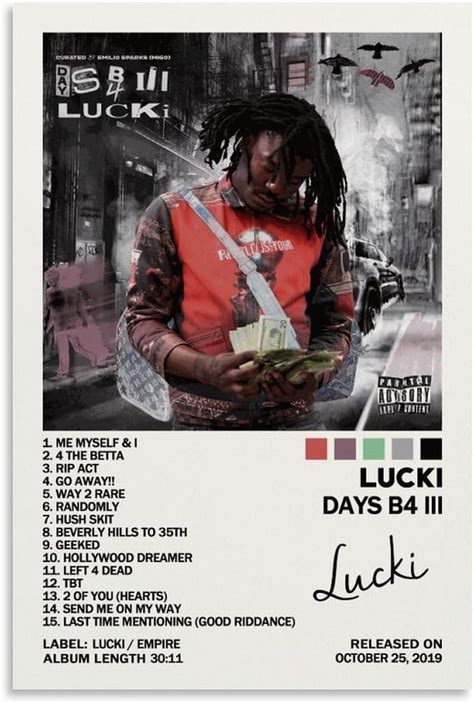 Amazon Zelbuck Lucki Days B Iii Poster Canvas Wall Art Living