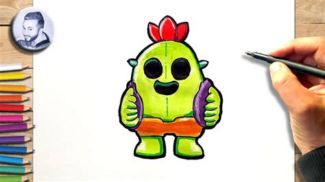 Comment Dessiner Spike Brawl Stars Dessin Facile YouTube