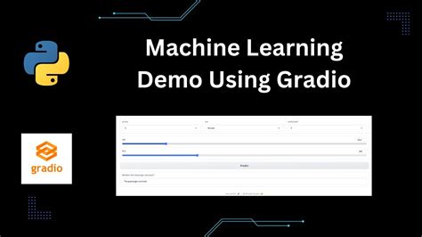 build a machine learning demo using python and gradio youtube