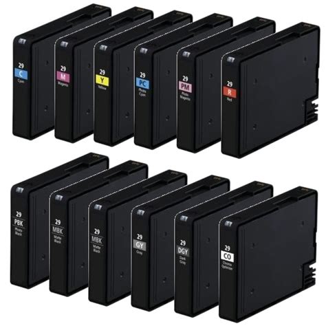 Canon PGI 29 Inkjet Bundle Pack 12 Cartridges Compatible