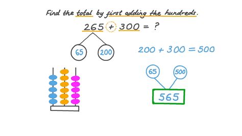 question video adding three digit numbers using partial sum nagwa