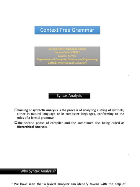 3a context free grammar pdf parsing metalogic