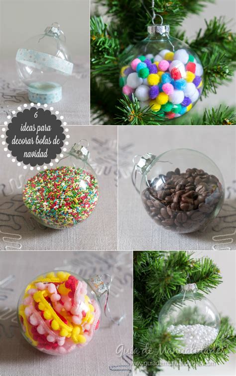 6 ideas para decorar bolas de navidad Guía de MANUALIDADES