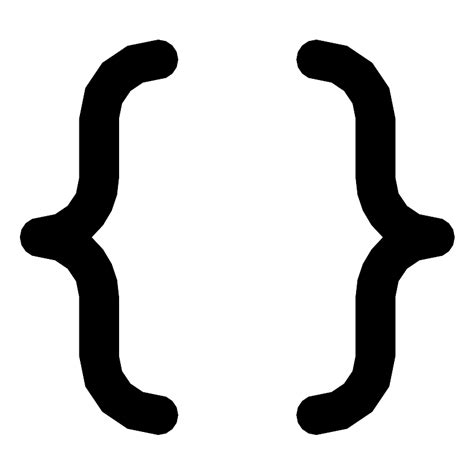 Brackets Curly Vector SVG Icon SVG Repo