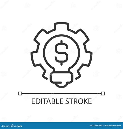 Icono Lineal Perfecto Para Píxel De Idea De Negocio Ilustración del