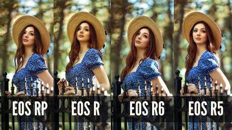 Comparing All 4 Canon Mirrorless Cameras EOS RP R R6 And R5 YouTube