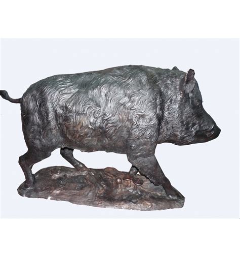 Sculpture sanglier en bronze Réf BRZ1081