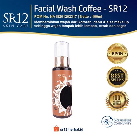 Jual Original Facial Wash Coffee Sr Terbaik Fresh Tidak Kering