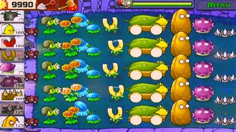 Upgraded Plants Vs All Zombies Survival Night Plants Vs Zombies