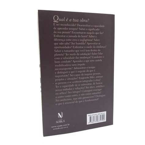 Livro Qual é a tua obra Mario Sergio Cortella
