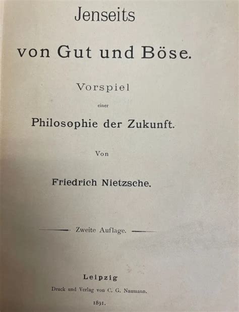 Jenseits von Gut und Böse Vorspiel einer Philosophie der Zukunft by