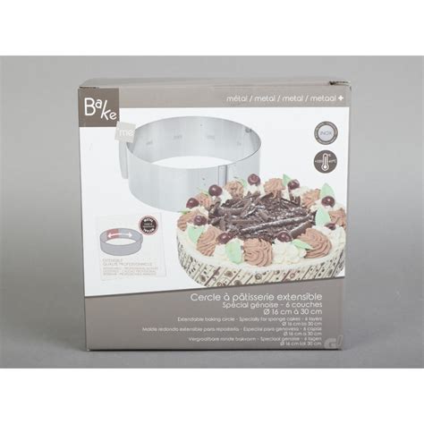 Cercle à pâtisserie extensible inox