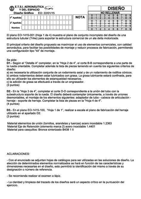 Examen Enero 2015 Preguntas Y Respuestas D Herraje 4 B D Detalle C