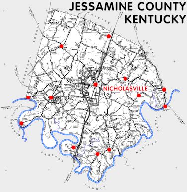Jessamine County Kentucky Kentucky Atlas And Gazetteer