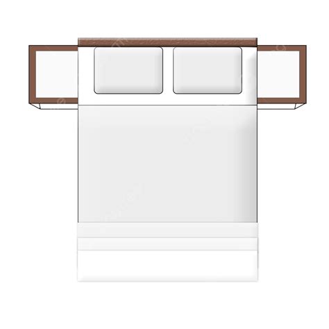 Bed Top View PNG Vector PSD And Clipart With Transparent Background