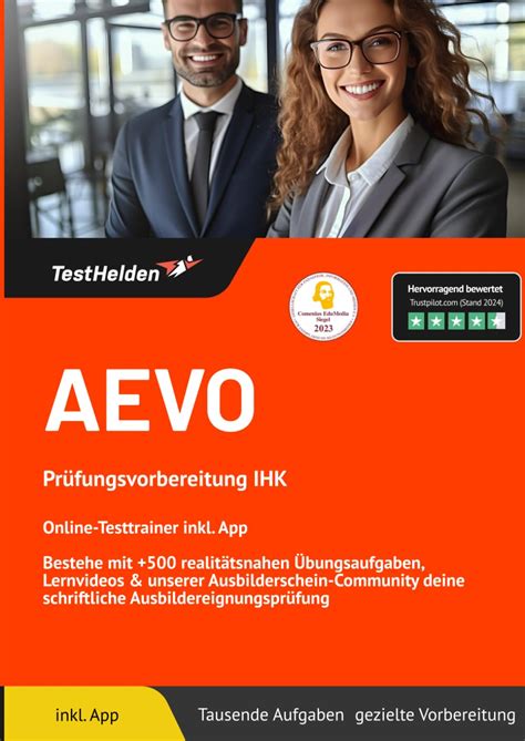 AEVO Prüfungsvorbereitung IHK Online Testtrainer inkl App I Bestehe