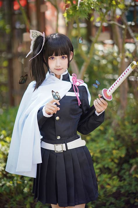 Anime Demon Slayer Cosplay Costume Kimetsu No Yaiba Kanao Tsuyuri The