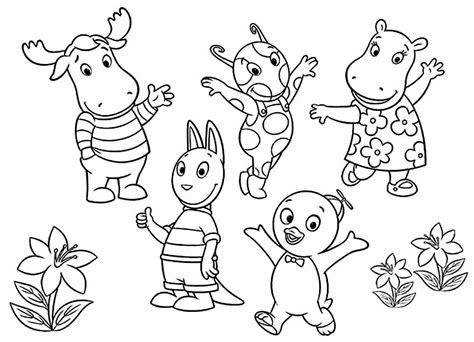 Desenhos Dos Backyardigans Para Imprimir E Colorir Como Fazer Em Casa