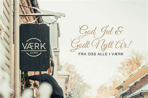 God jul og godt nytt år VÆRK