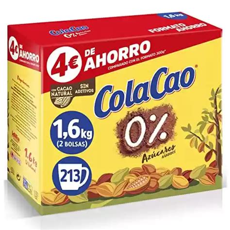 Estuche 1 6kg ColaCao Cacao Soluble 0 Azúcares Añadidos