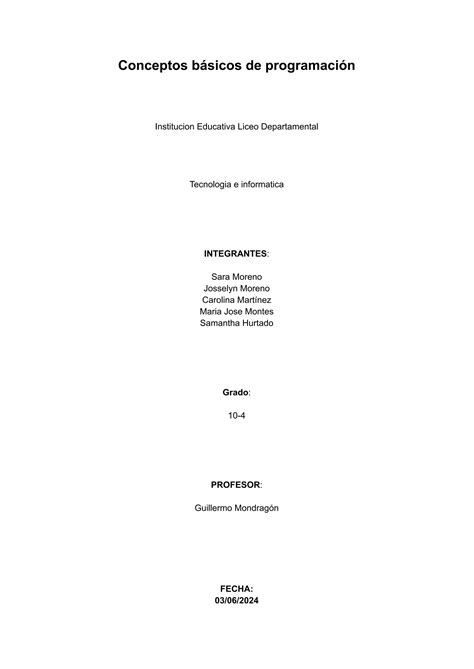 Estructuras B Sicas Conceptos B Sicos De Programaci N Pdf
