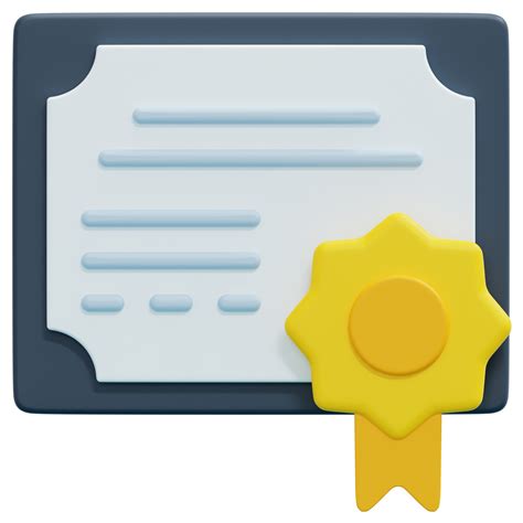 Certificado Ilustra O De Cone De Renderiza O D Png