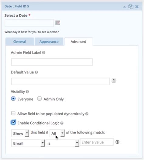 understanding conditional logic in forms