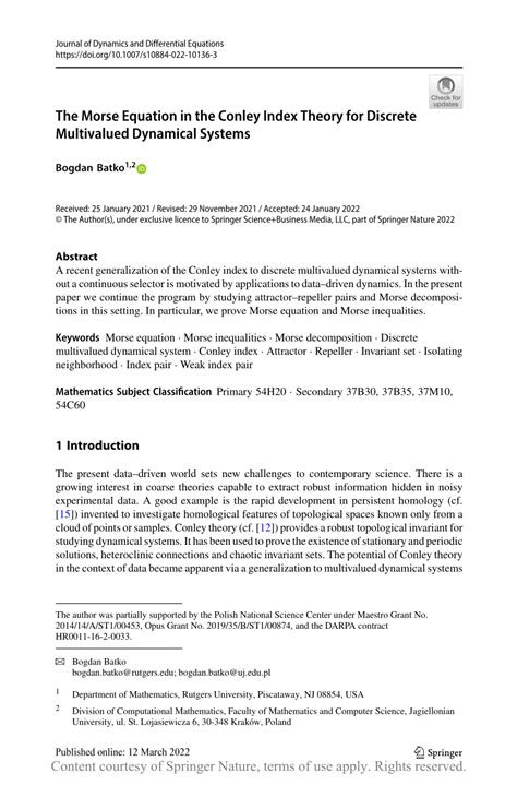 the morse equation in the conley index theory for discrete multivalued dynamical systems