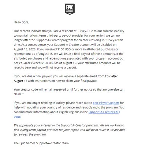 Epic Games K S Tl Deme Se Enekleri Dolay S Yla Support A Creator
