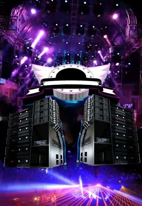 An Image Of A Dj Booth With Lights And Sound Equipment In The Backgroud