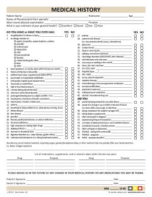 Fillable Online Patient Information Patient Name Last First Middle