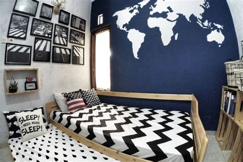 Desain Kamar Tidur Cowok Sederhana Tapi Keren Dan Aesthetic Bikin