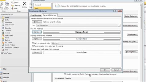 How To Change Default Font In Outlook And Emails Youtube
