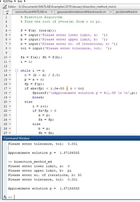 n root matlab