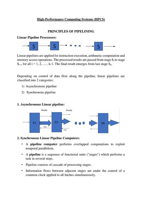 solution linear and non linear pipelining classification schemes and reservation table