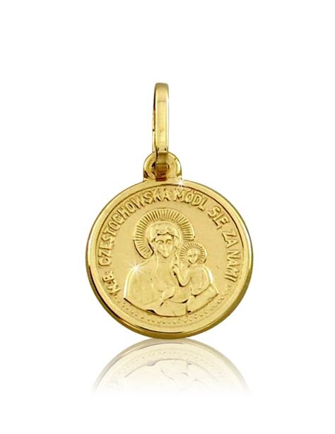 ZŁOTY MEDALIK MATKA BOSKA CZĘSTOCHOWSKA PR 333