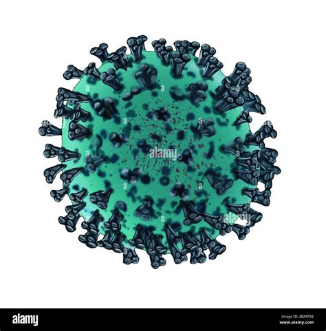 Vista microscópica del coronavirus un patógeno que ataca el tracto