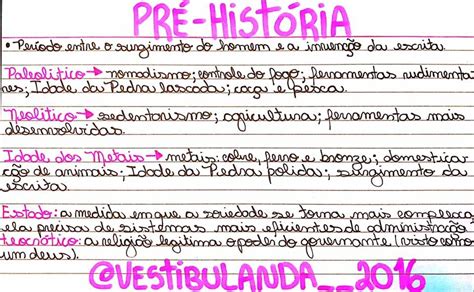 Mapa Mental ENEM Pré História História
