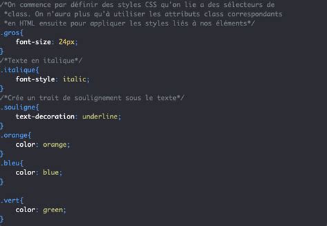 Les Attributs Html Class Et Id Et Les S Lecteurs Css Associ S