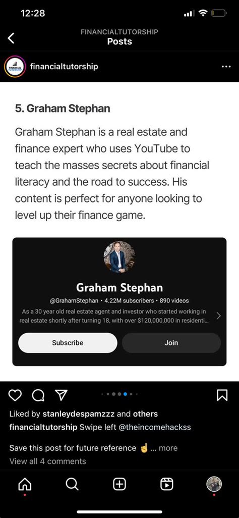 Dividendbuilder On Twitter Graham Stephan