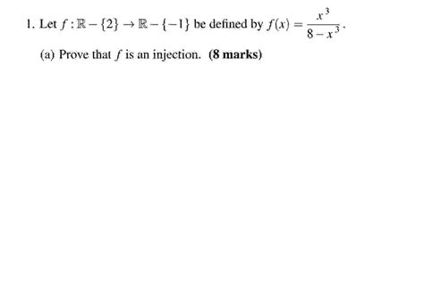 solved let f r {2}→r { 1} ﻿be defined by f x x38 x3 a