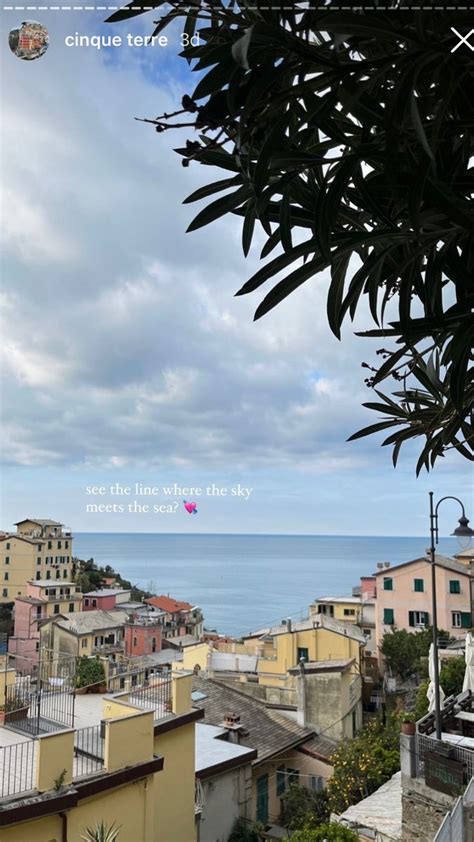 A View Of The Ocean From An Apartment Building In Cinque Terre Italy
