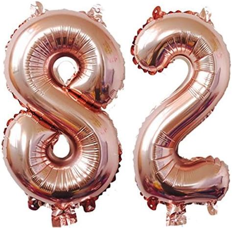 Amazon Inch Rose Gold Foil Helium Jumbo Digital Number
