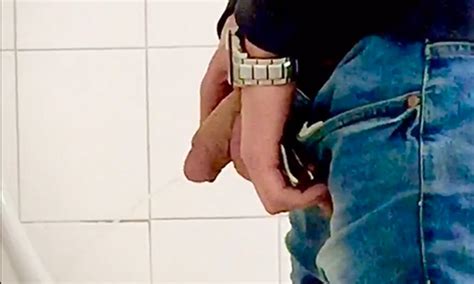 Man With Monster Big Dick Caught Peeing At The Urinals Spycamfromguys