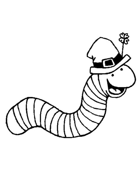 Desenhos De Minhocas Para Imprimir E Colorir Pintar